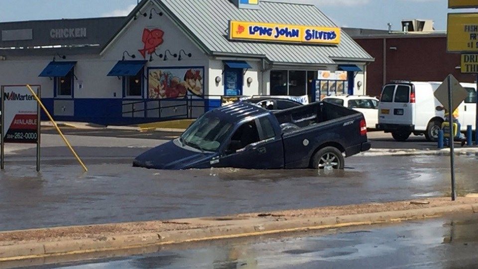 Wichita street floods following hit-and-run - KAKE