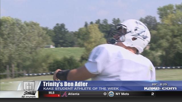 Student Athlete of the Week: Trinity's Ben Adler - KAKE