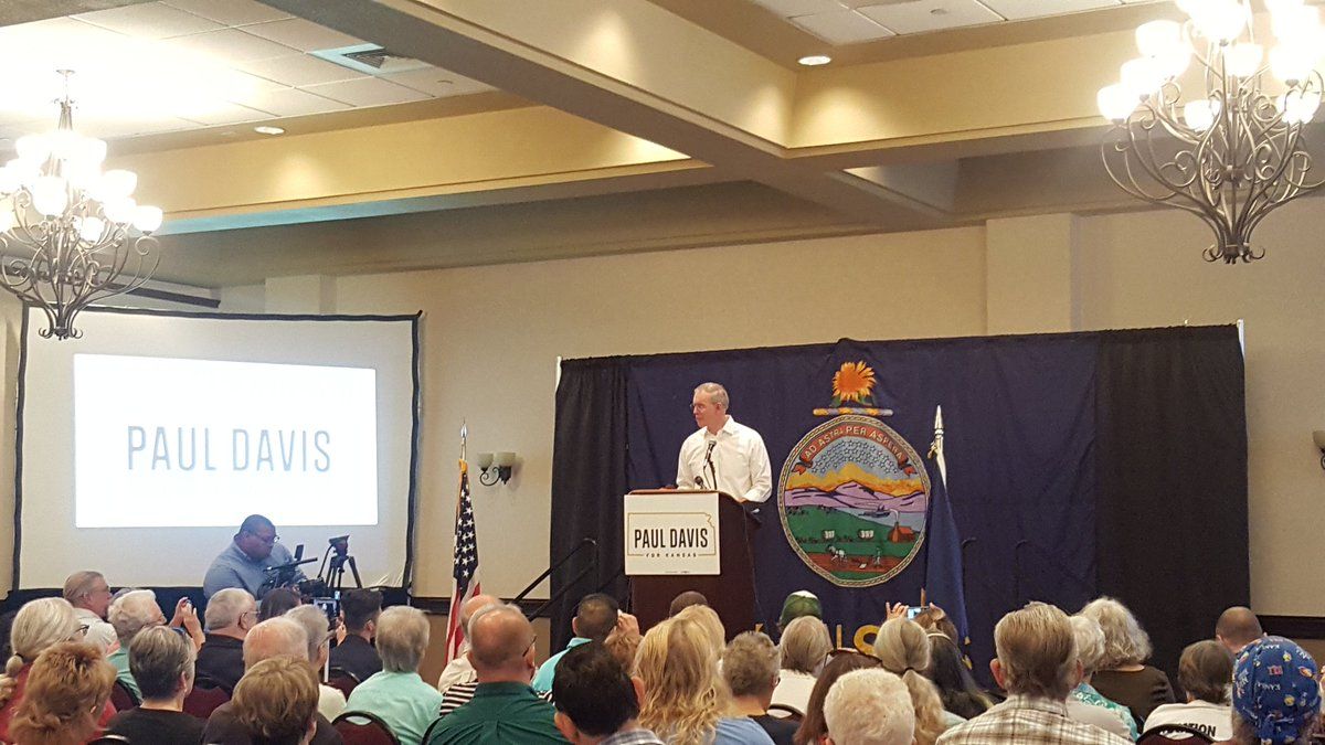 Democrat Paul Davis kicks off campaign for 2nd District - KAKE