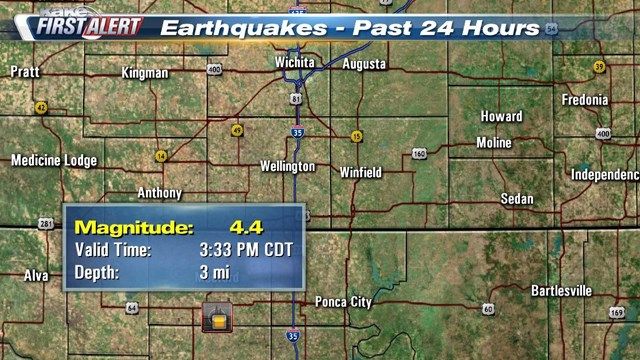 4.4 Oklahoma earthquake rattles Wichita area - KAKE
