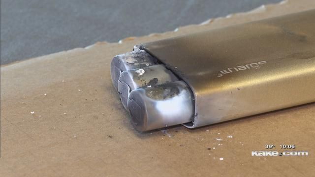 Portable charger explodes, gives local man second degree burns - KAKE