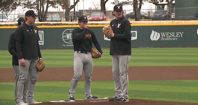 Wichita State Baseball holds first practice of 2020 - KAKE