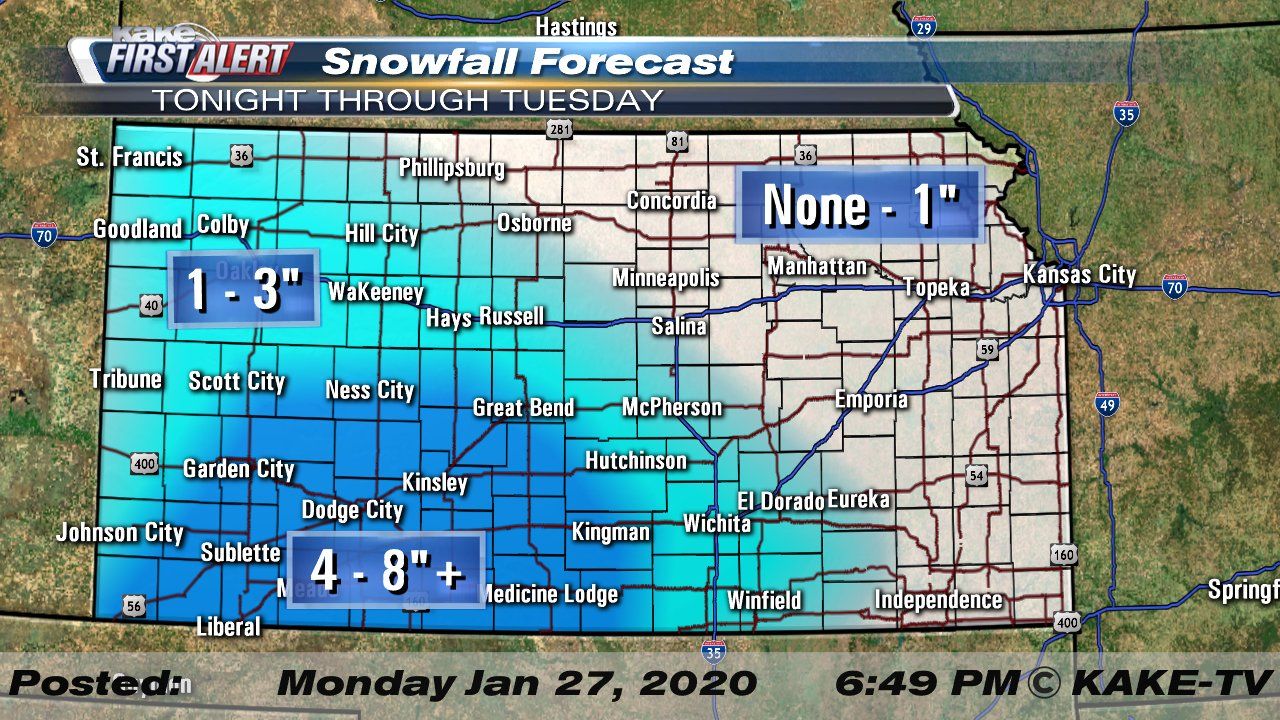 Winter weather still moving across KAKEland - KAKE