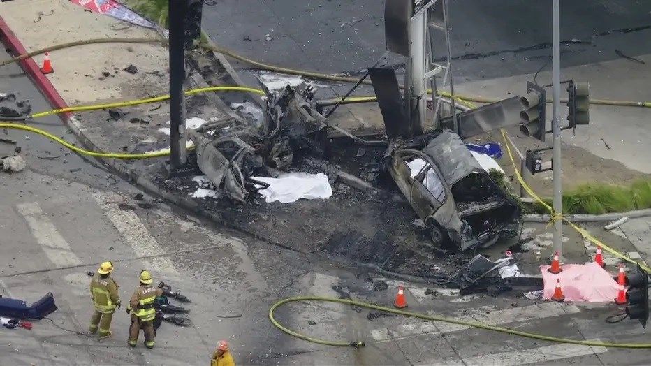 Fiery Southern California crash kills 6, including baby - KAKE