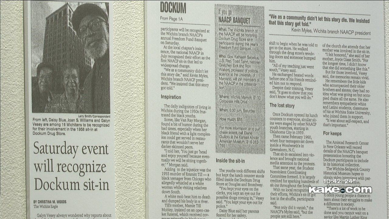 WSU is hosting an exhibit on the Dockum sit-in, the Wichita Black story ...